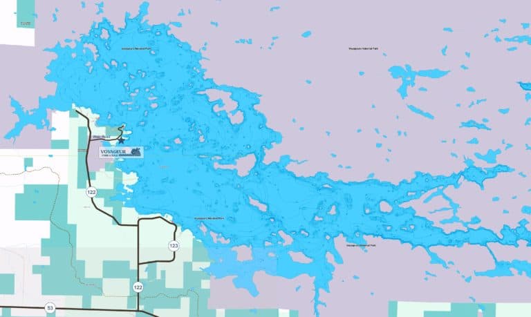 Lake Kabetogama Map - MN Fishing Vacations on Lake Kab